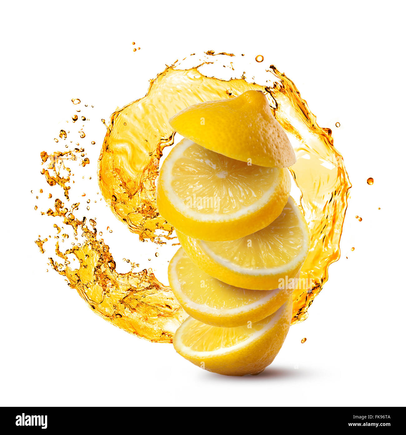 Lemon juice splash hi-res stock photography and images - Alamy