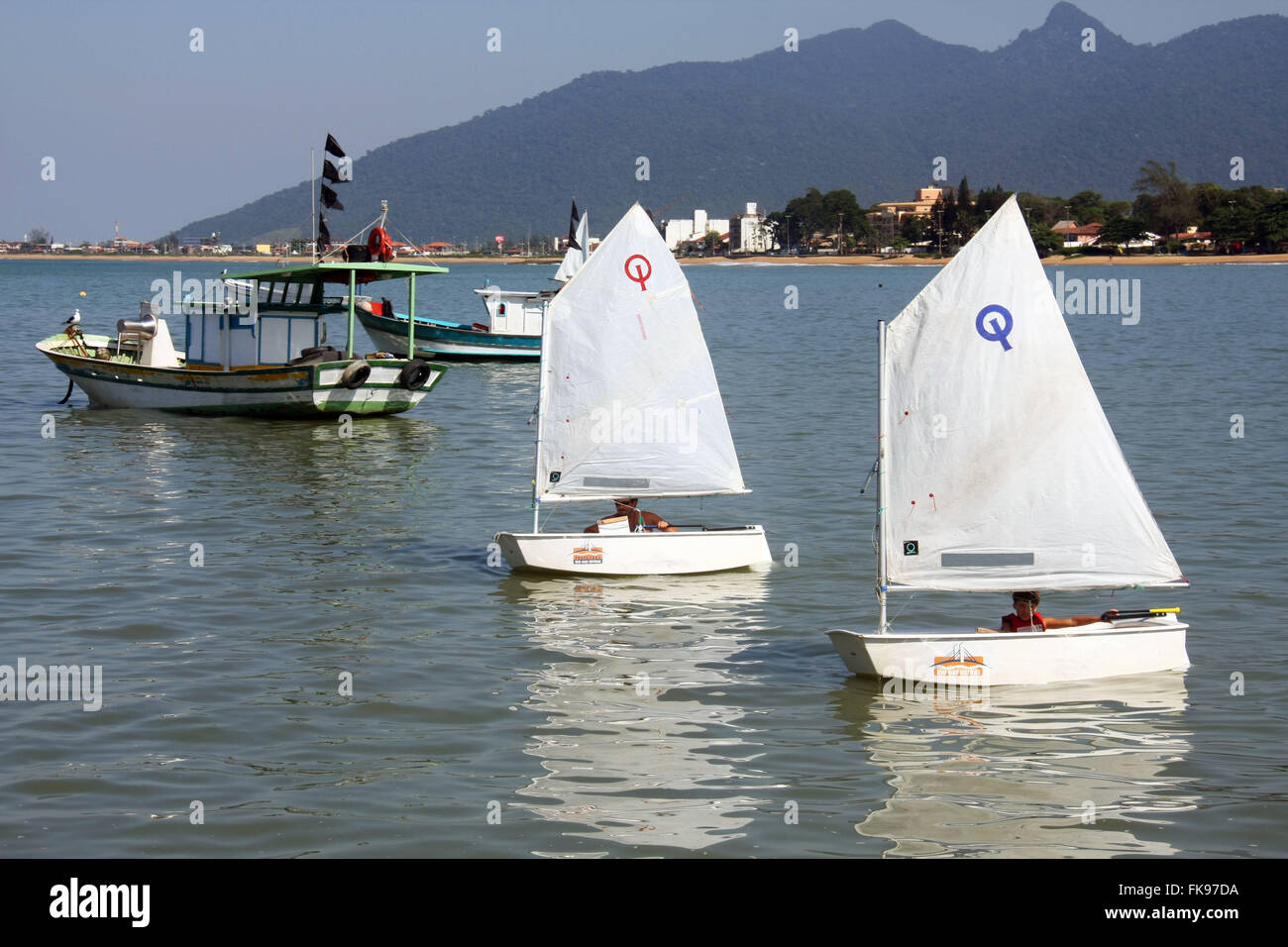 Class of beach sailing yacht Stock Photo - Alamy