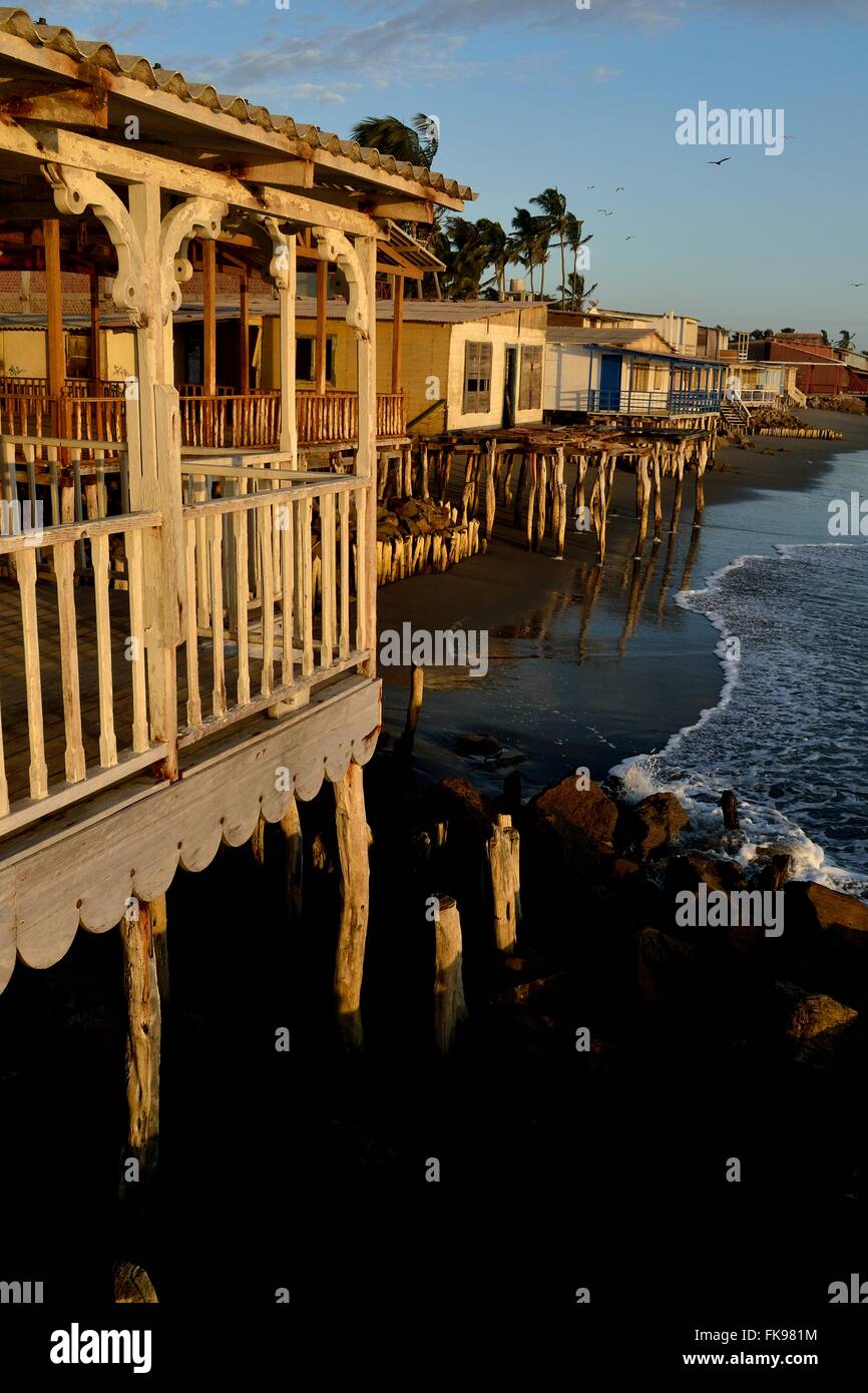 Traditional house - Beach in COLAN. Department of Piura .PERU Stock ...