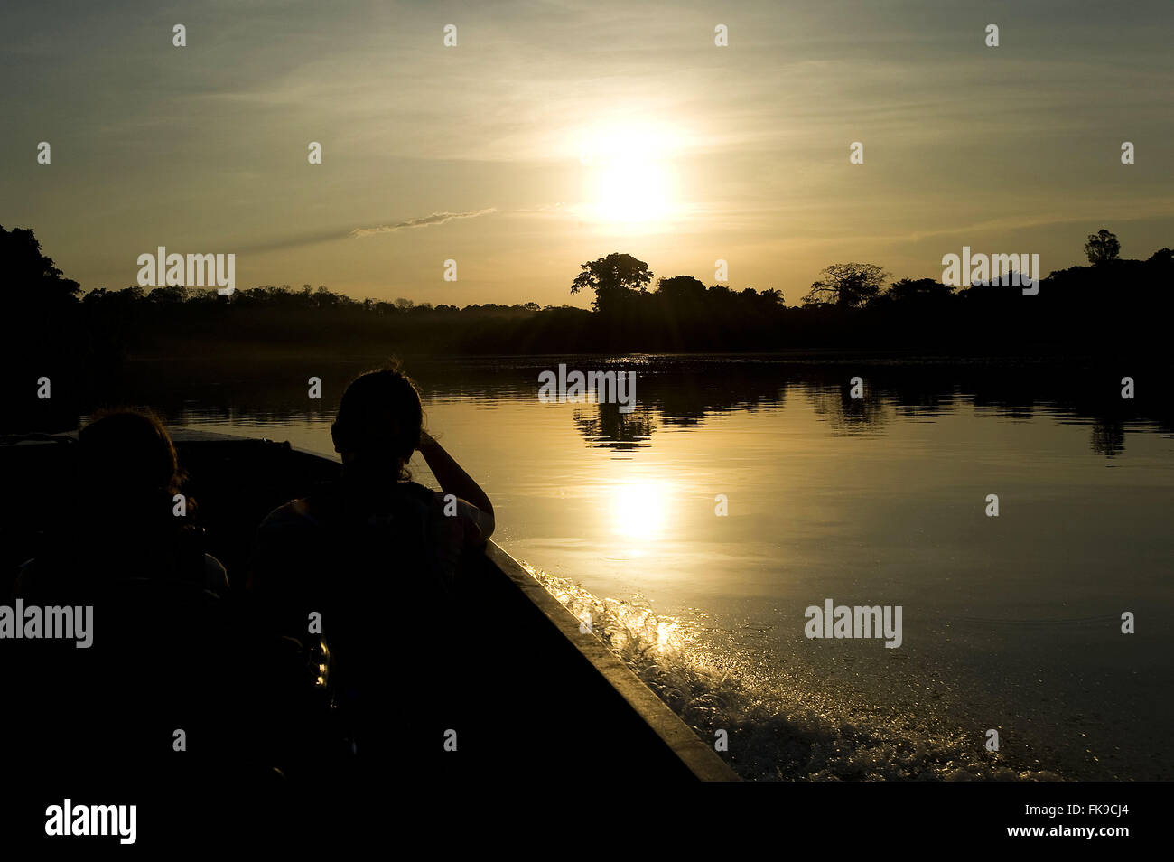 By sunset in Rio Teles Pires Stock Photo - Alamy