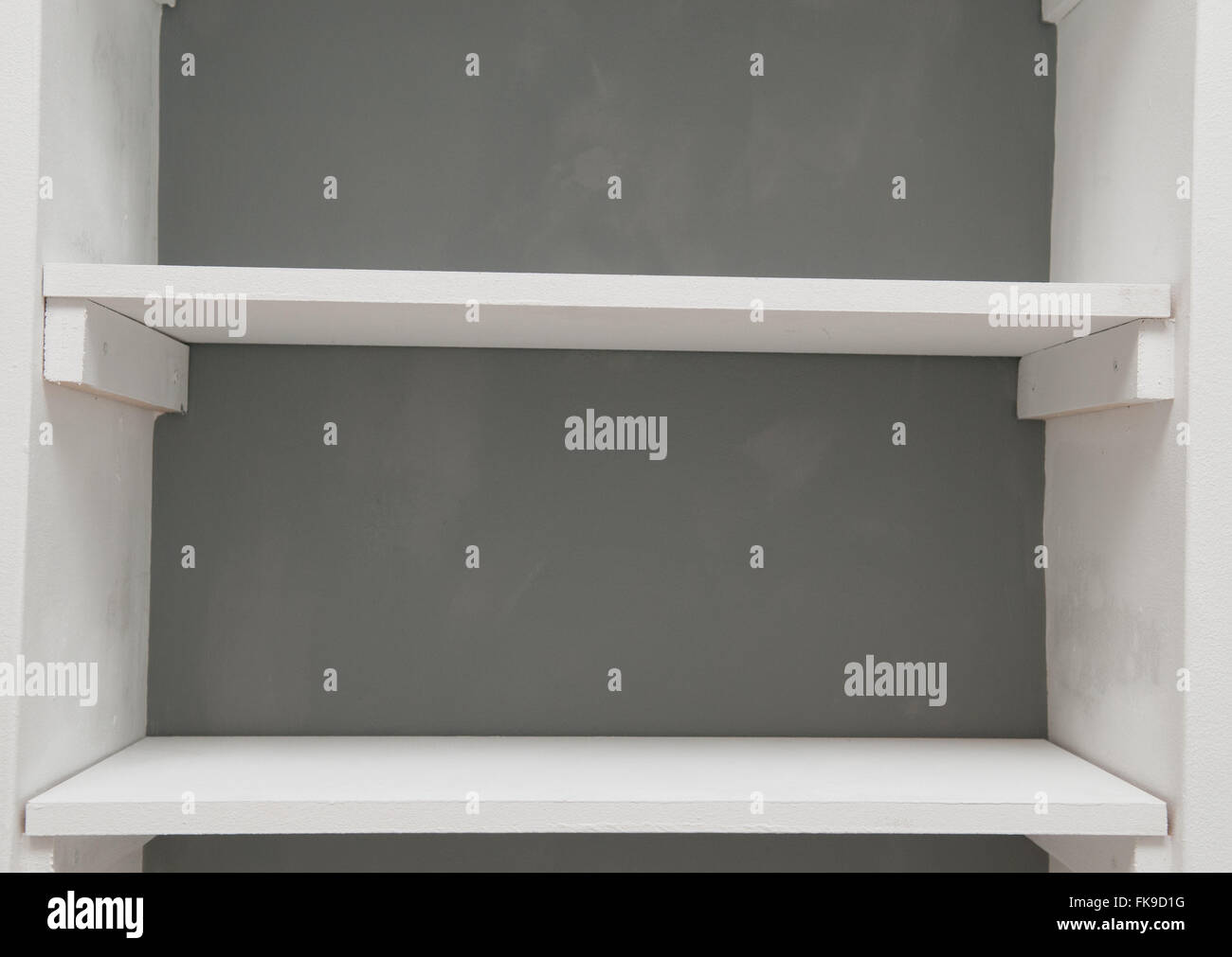White shelf empty hi-res stock photography and images - Alamy