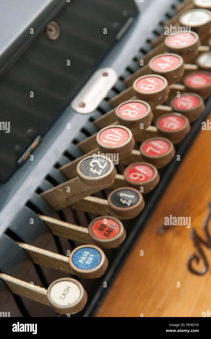 Keyboard old cash register hi-res stock photography and images - Alamy