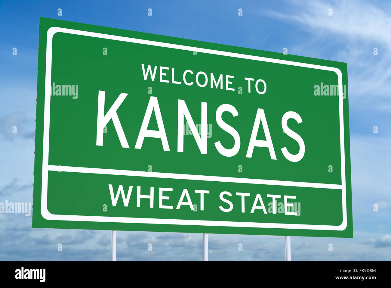 Welcome to kansas sign hi-res stock photography and images - Alamy