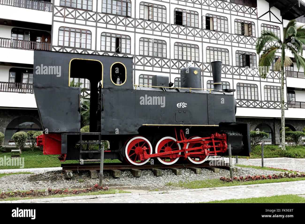 Steam locomotive Macuca in Blumenau Stock Photo - Alamy