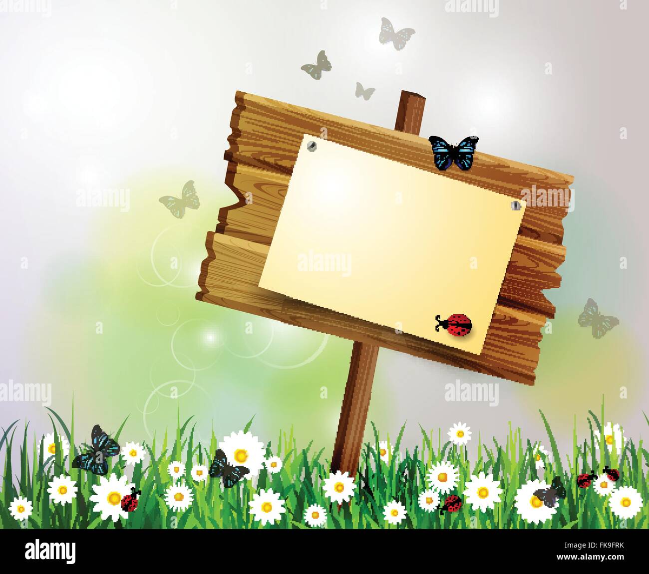 advertisement wooden board on a loan Stock Vector Image & Art - Alamy