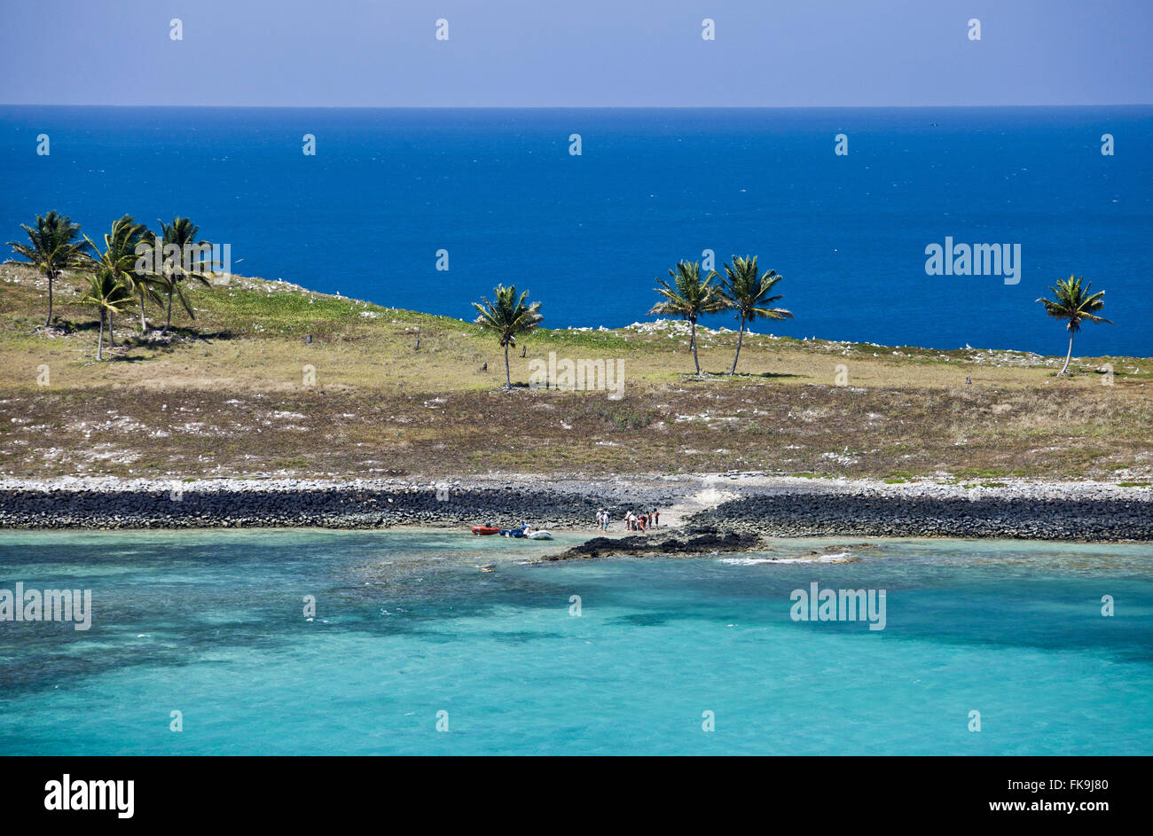 View of Siriba Island from Round Island - belong to the archipelago of ...