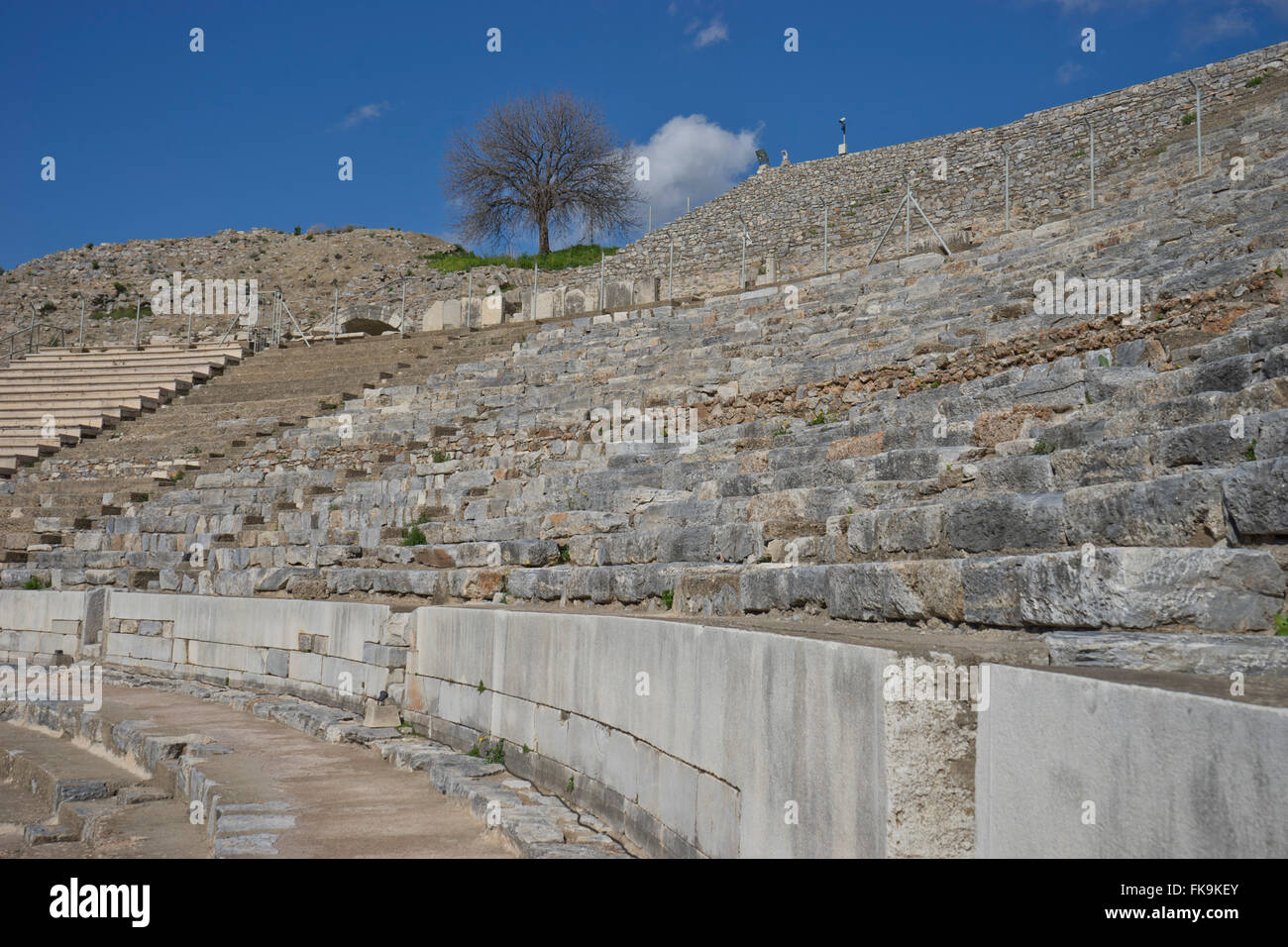 Amphitheatre at the ancient Greek and Roman periods city of Ephesus in ...