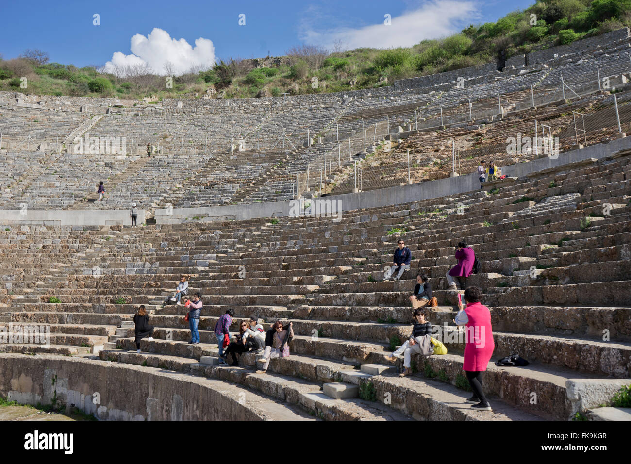 Chinese tourists visit the ancient Greek and Roman periods city of ...