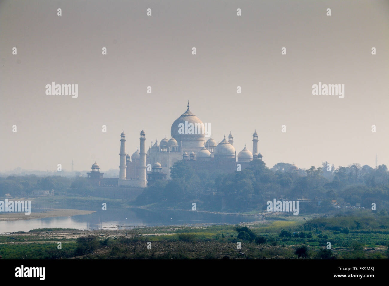 View of the Taj Mahal taken from the Red Fort, UNESCO World Heritage ...