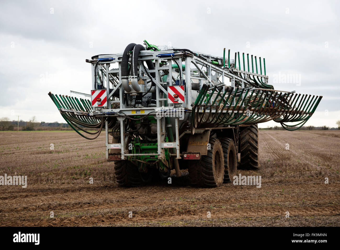 German manufactured Vogelsang liquid manure sprayer Stock Photo - Alamy