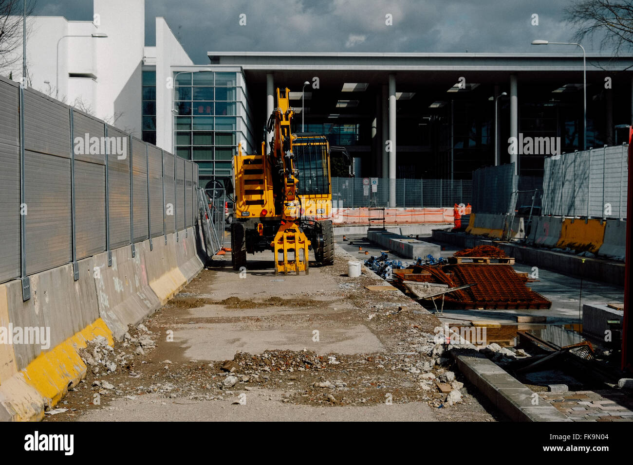Yard of the new Florence Italy surface train Stock Photo - Alamy