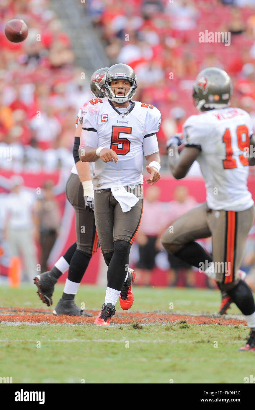 Tampa, FL, USA. 25th Sep, 2011. Tampa Bay Buccaneers quarterback Josh ...