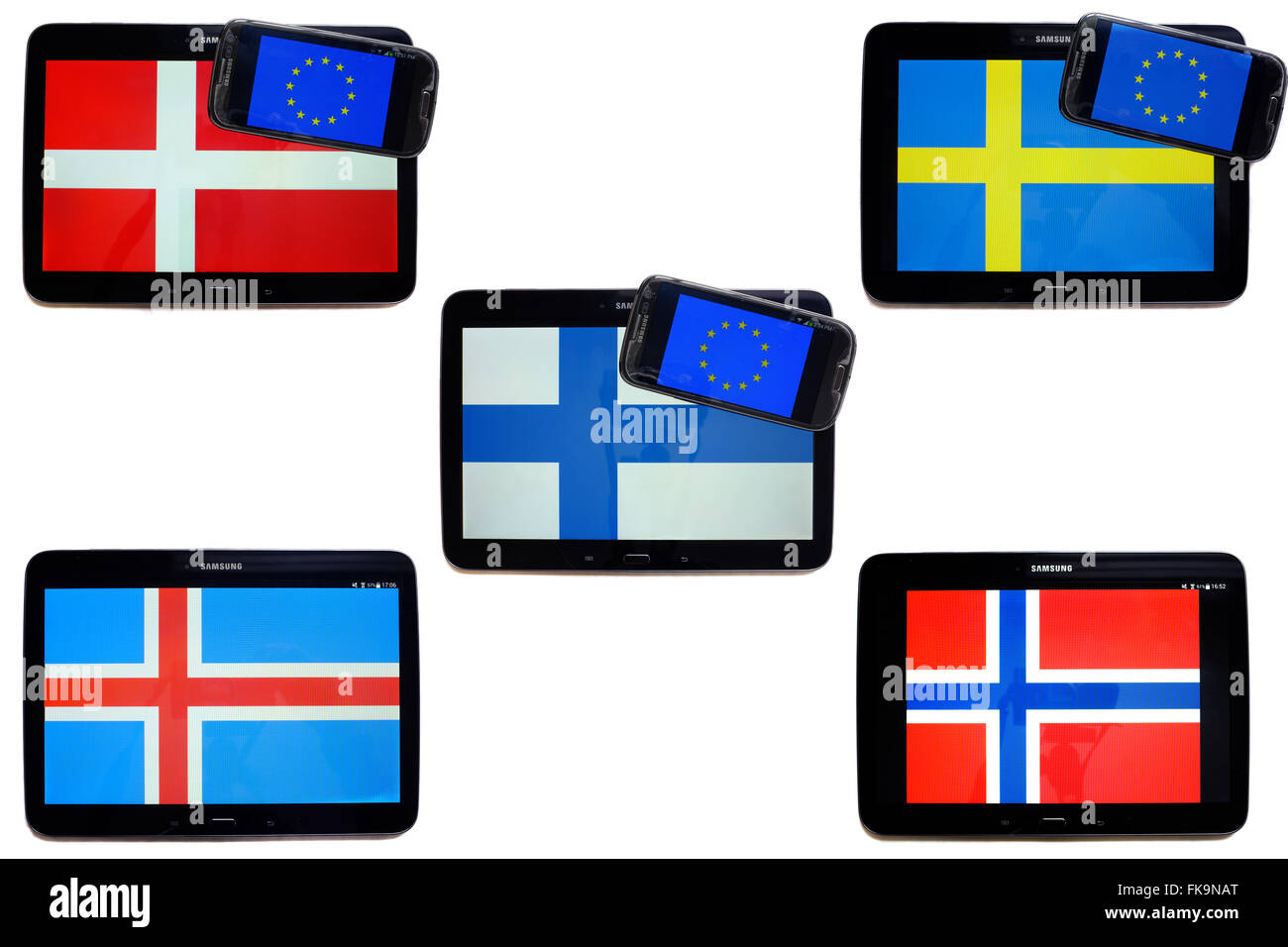 Scandinavian flags hi-res stock photography and images - Alamy