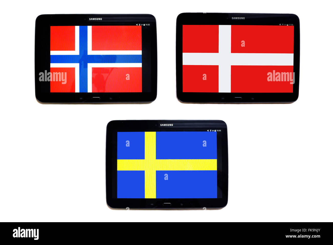 Scandinavian flags hi-res stock photography and images - Alamy