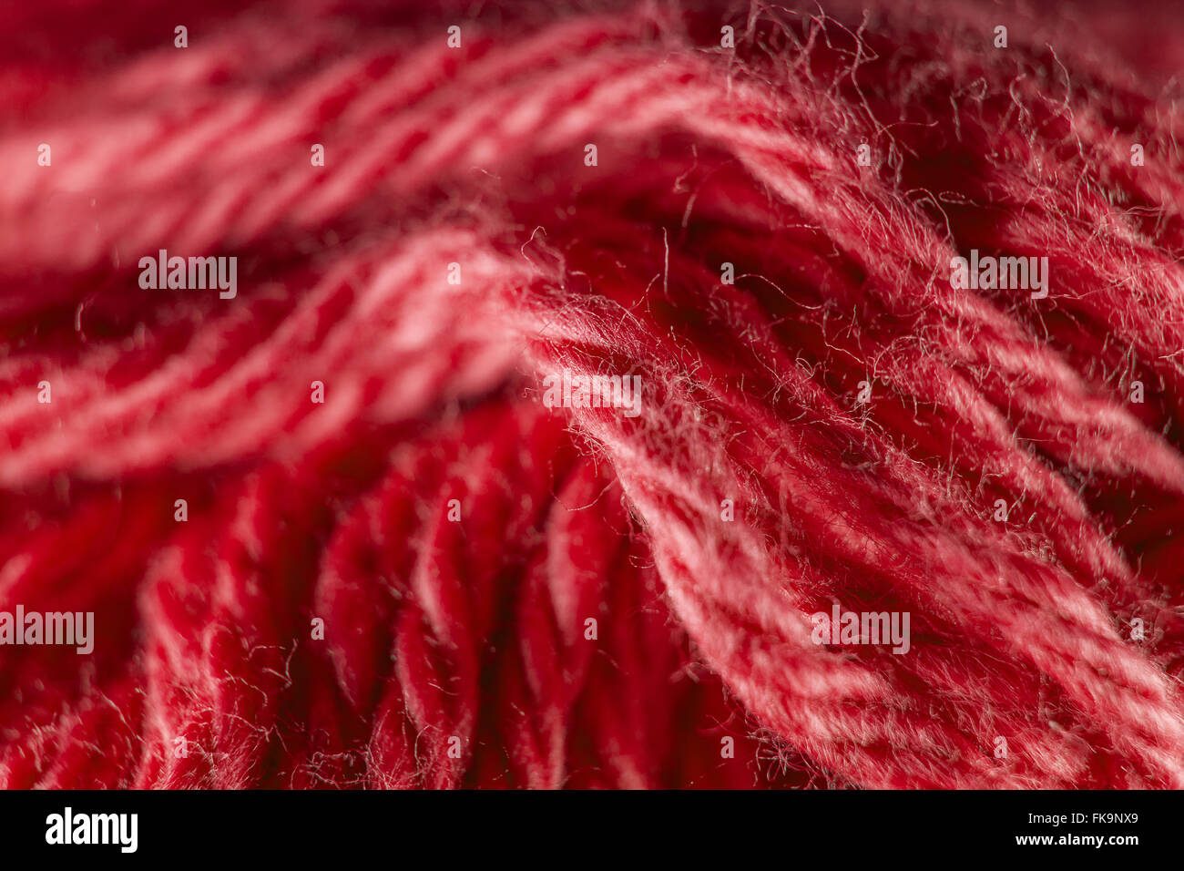 Macro Close Up Red Yarn Wool Texture Background Stock Photo - Alamy