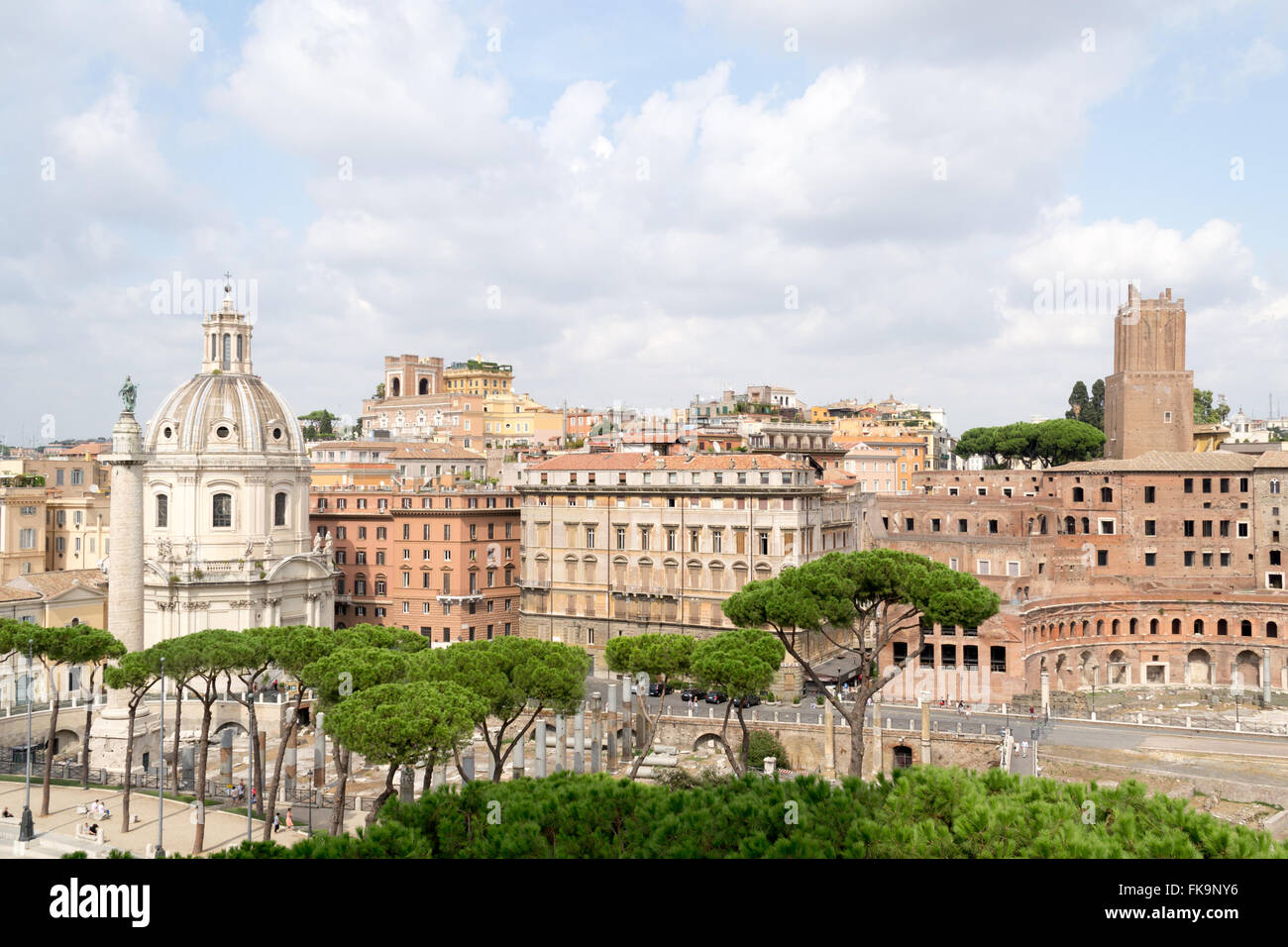Spectacular panorama of ancient Roman empire - currently Rome, Italy ...