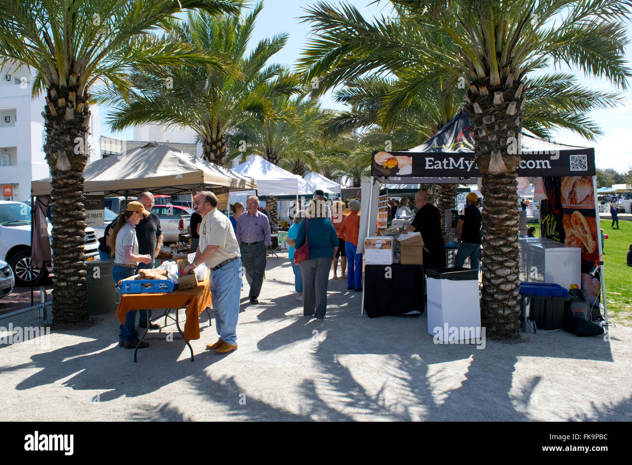 The farmer's market at Seaside, Florida Stock Photo - Alamy