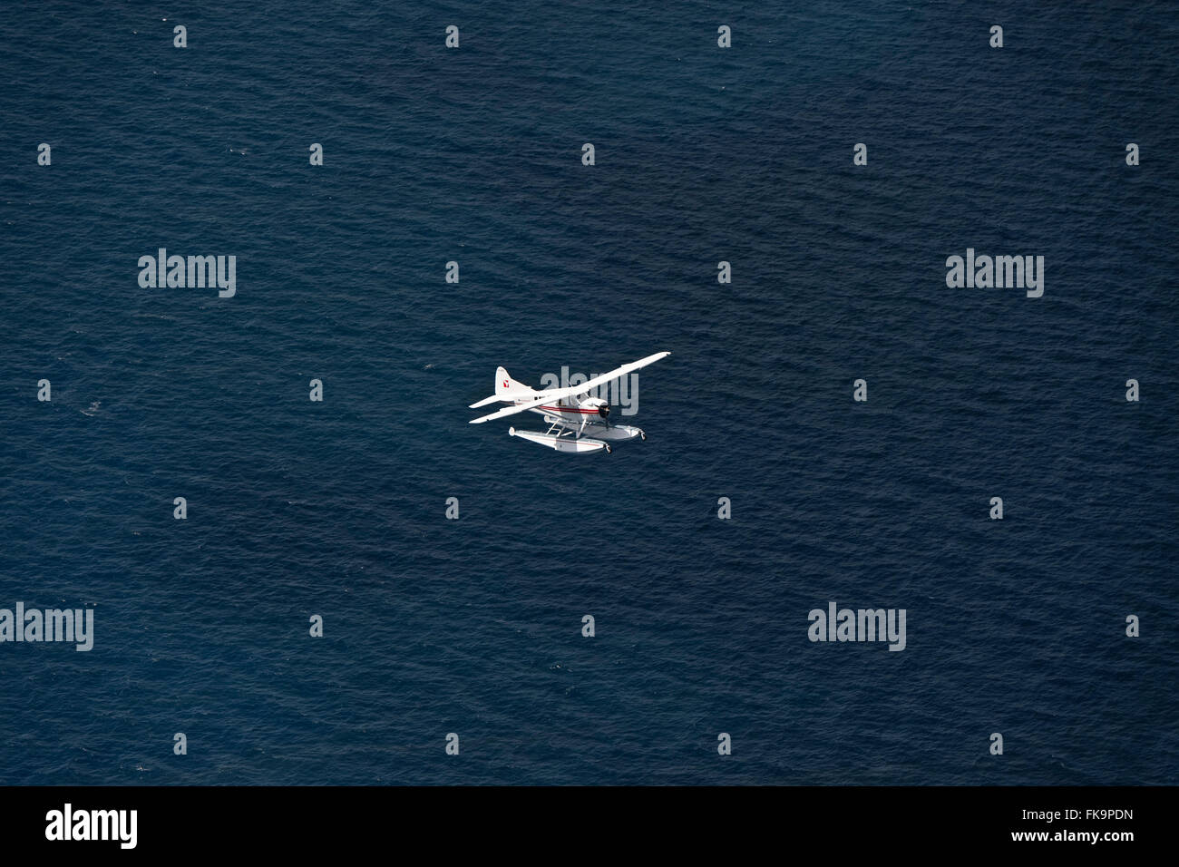 Float plane ove the Coral Sea Stock Photo - Alamy