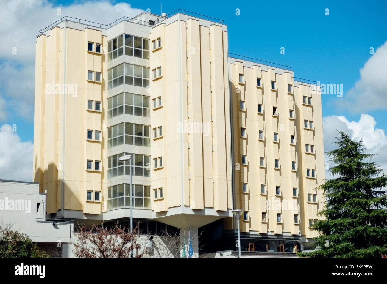 Modern buildings which host university and Careggi students , the main ...