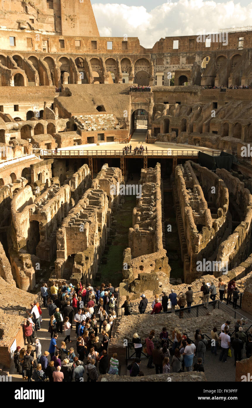 Italy rome inside colosseum from top floor hi-res stock photography and ...