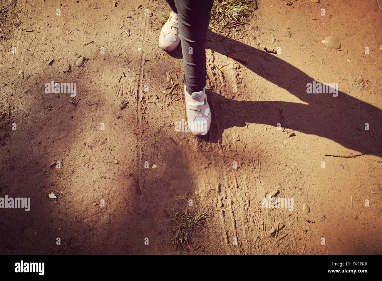 Walking feet front view hi-res stock photography and images - Alamy