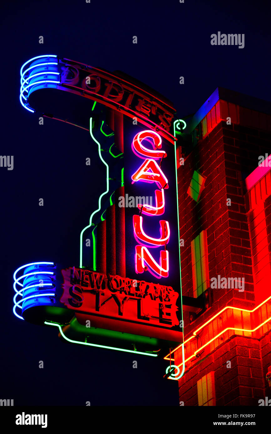 Cajun Neon Sign Stock Photo - Alamy