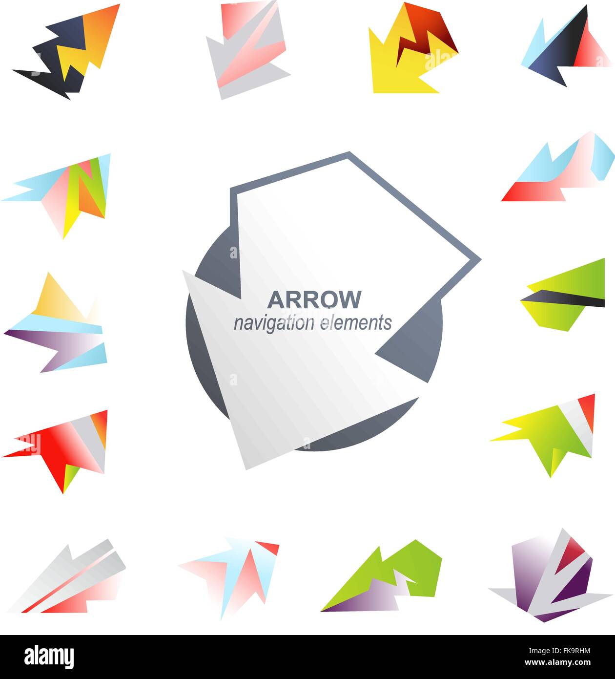 Abstract arrow elements Stock Vector Image & Art - Alamy