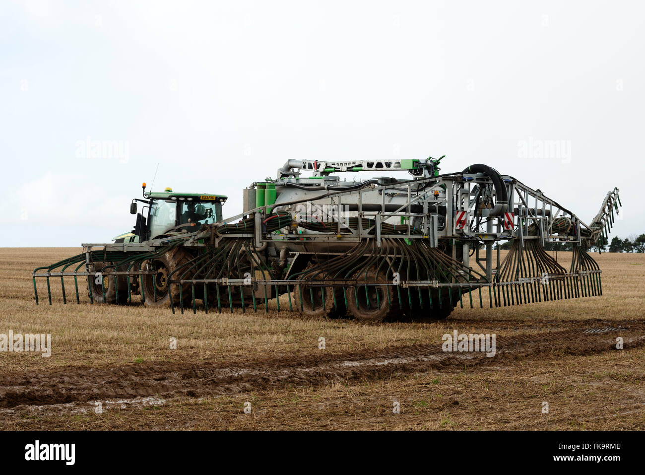 Vogelsang liquid manure sprayer Stock Photo - Alamy
