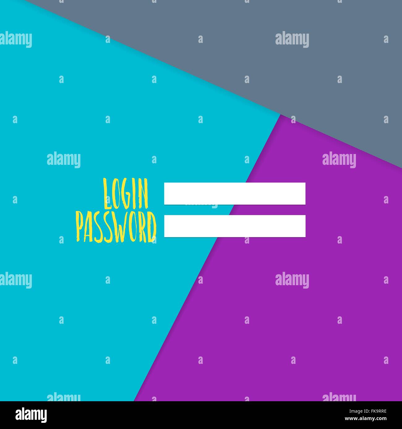 Background with login and password. Modern material design. Abstract ...