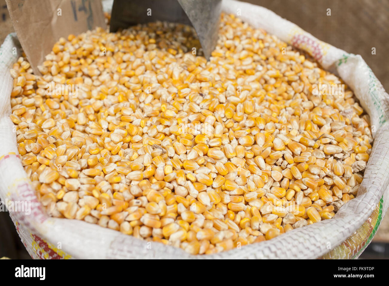 Corn sale at City Market Stock Photo - Alamy