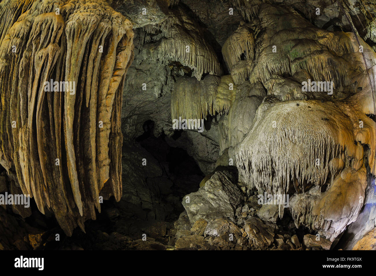 Speleothems in cave Stock Photo - Alamy