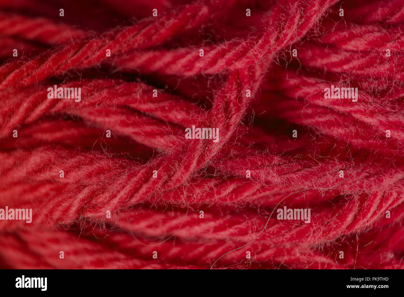 Macro Close Up Red Yarn Wool Texture Background Stock Photo - Alamy