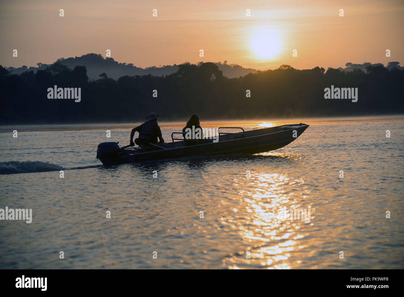 Amanhecer no Rio Teles Pires Stock Photo - Alamy