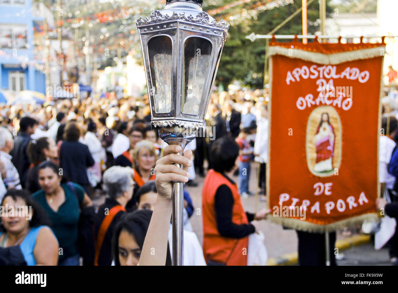 Birthday party procession in city and patron Lord Jesus Good Stock ...