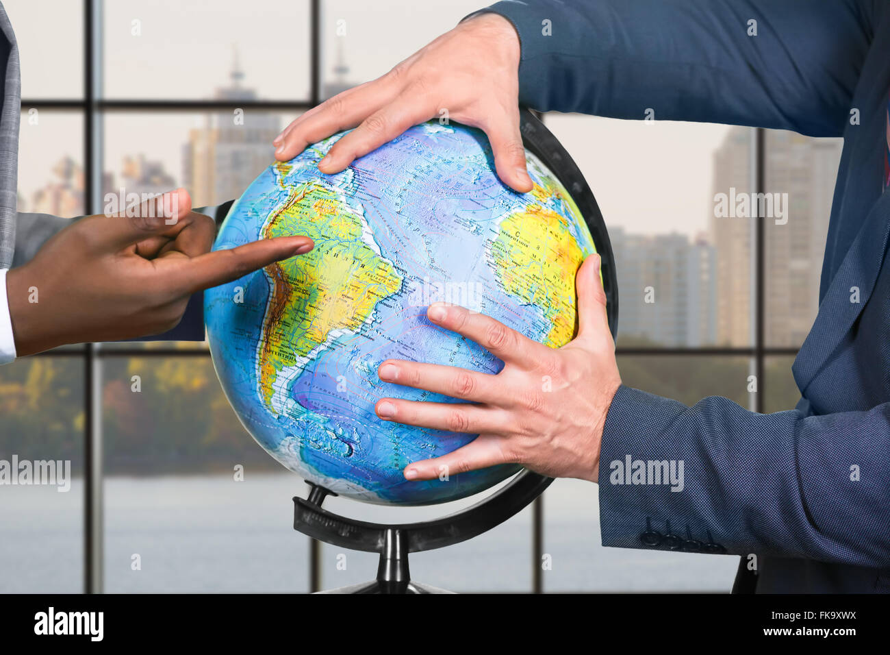 Global decisions being made Stock Photo - Alamy