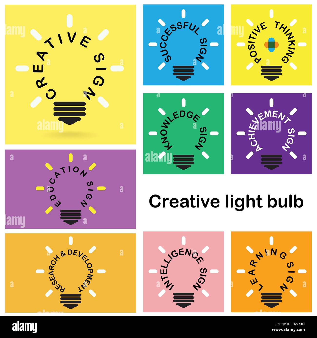 Creative light bulb idea concept background, design for poster flyer ...