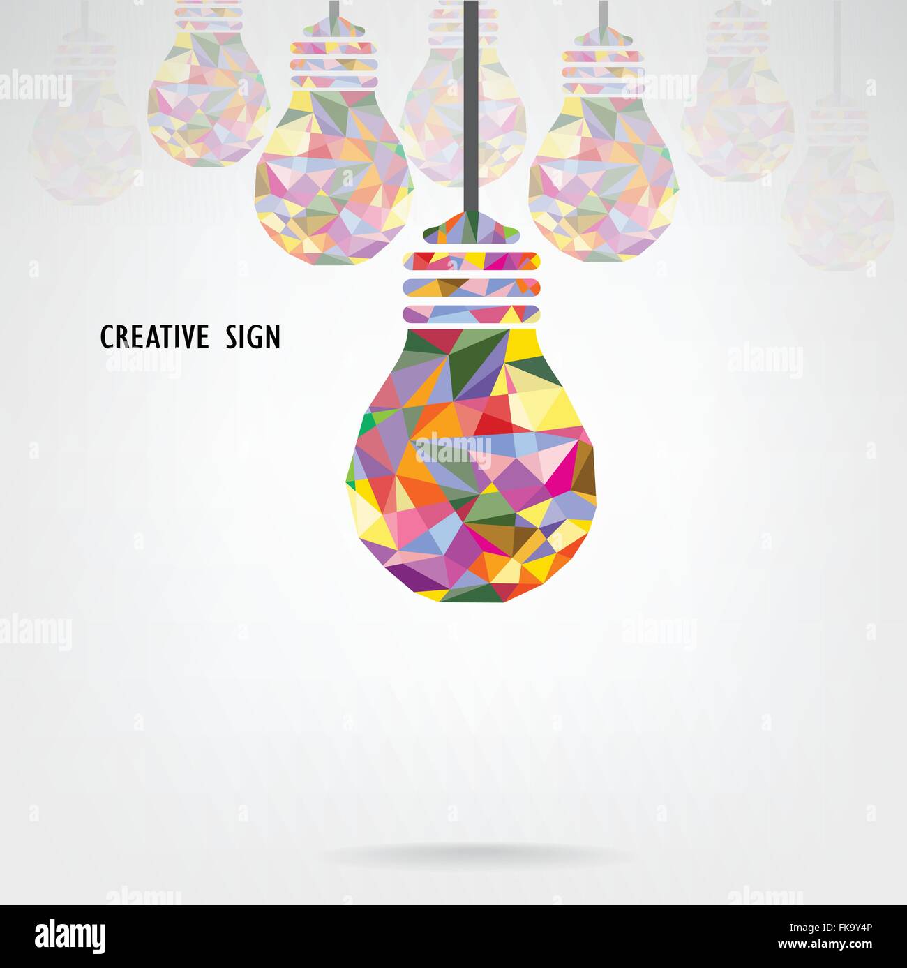 Creative light bulb Idea concept background design for poster flyer ...