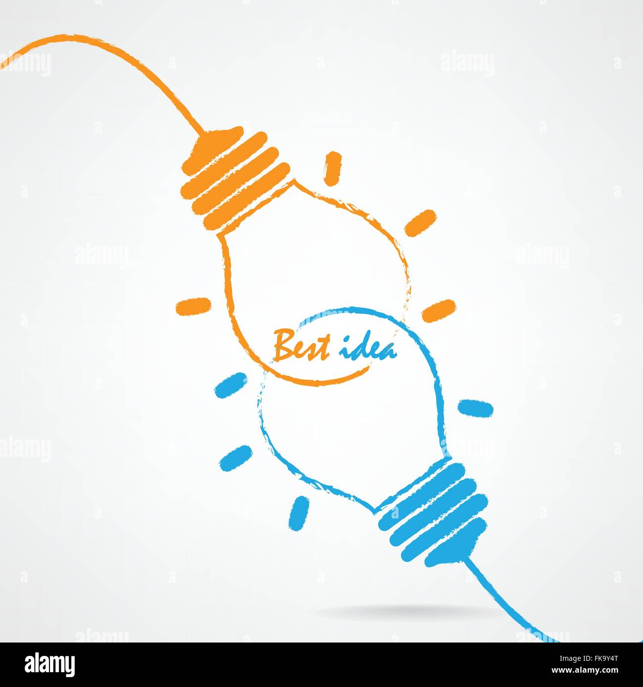 Creative light bulb Idea concept background design for poster flyer ...