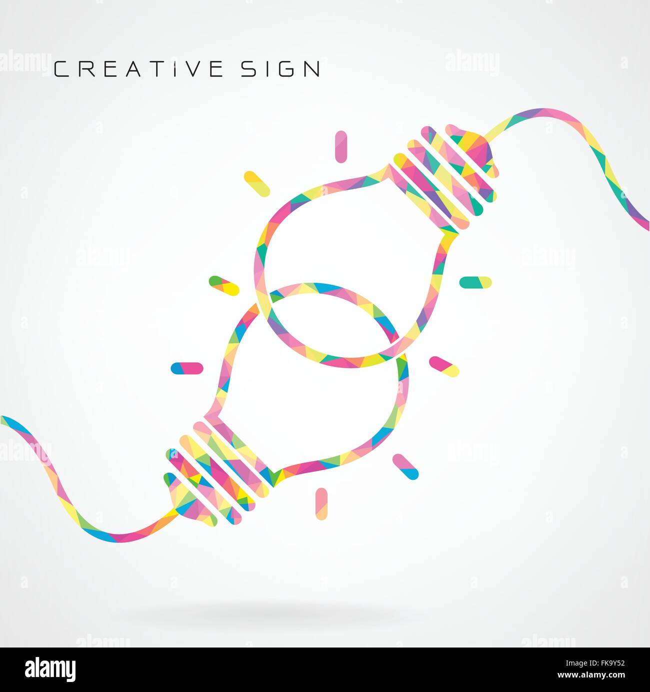 Creative light bulb Idea concept background design for poster flyer ...