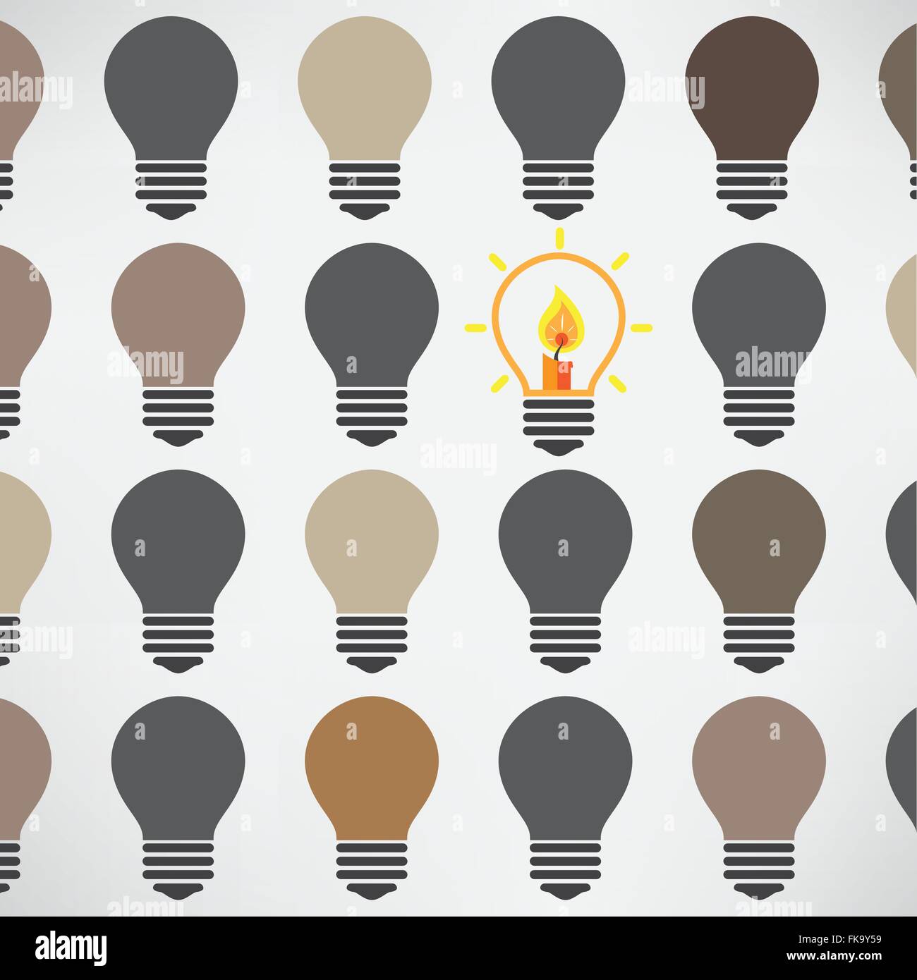 Creative light bulb Idea concept background design for poster flyer ...