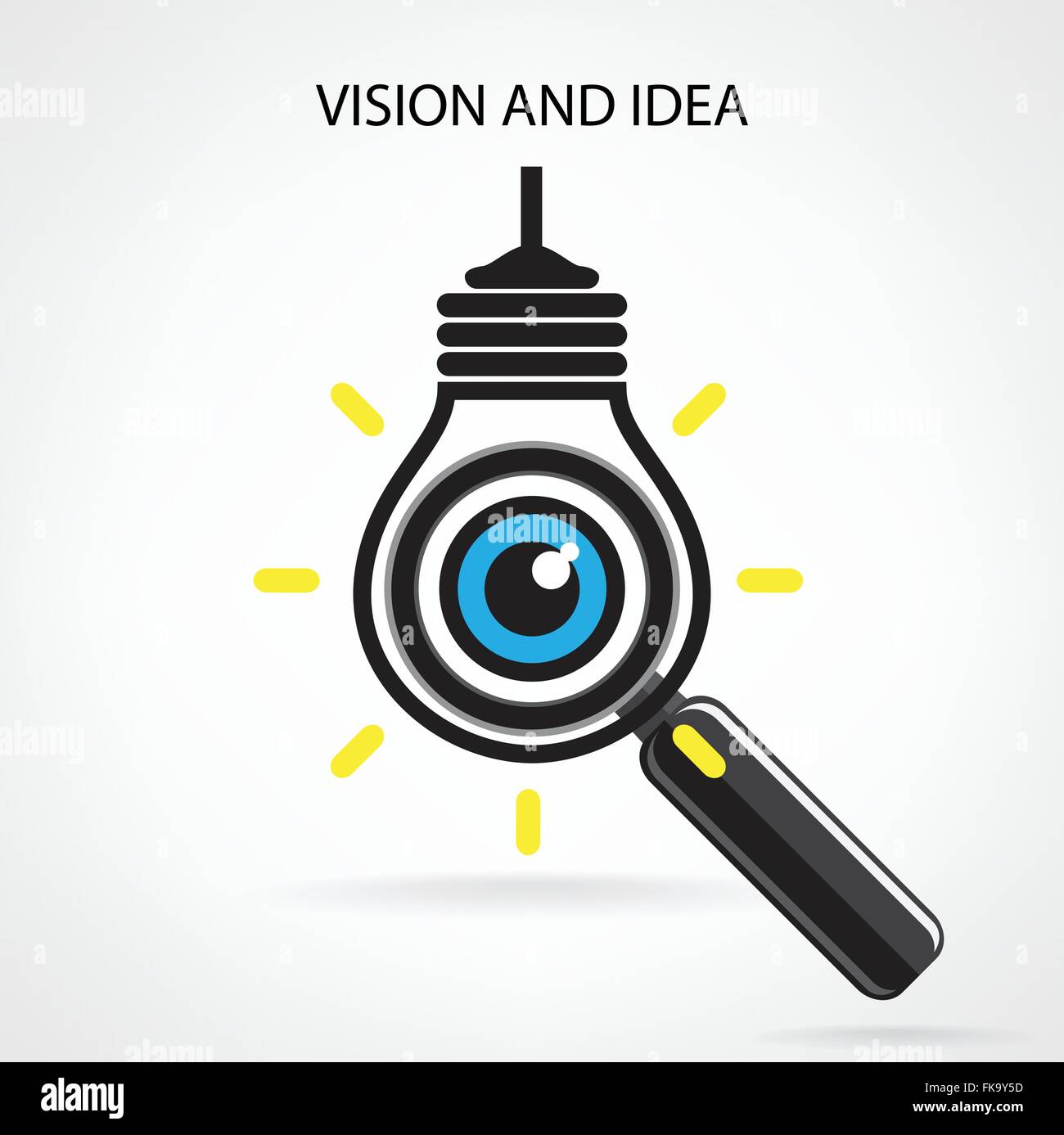 Light into an eye Stock Vector Images - Alamy