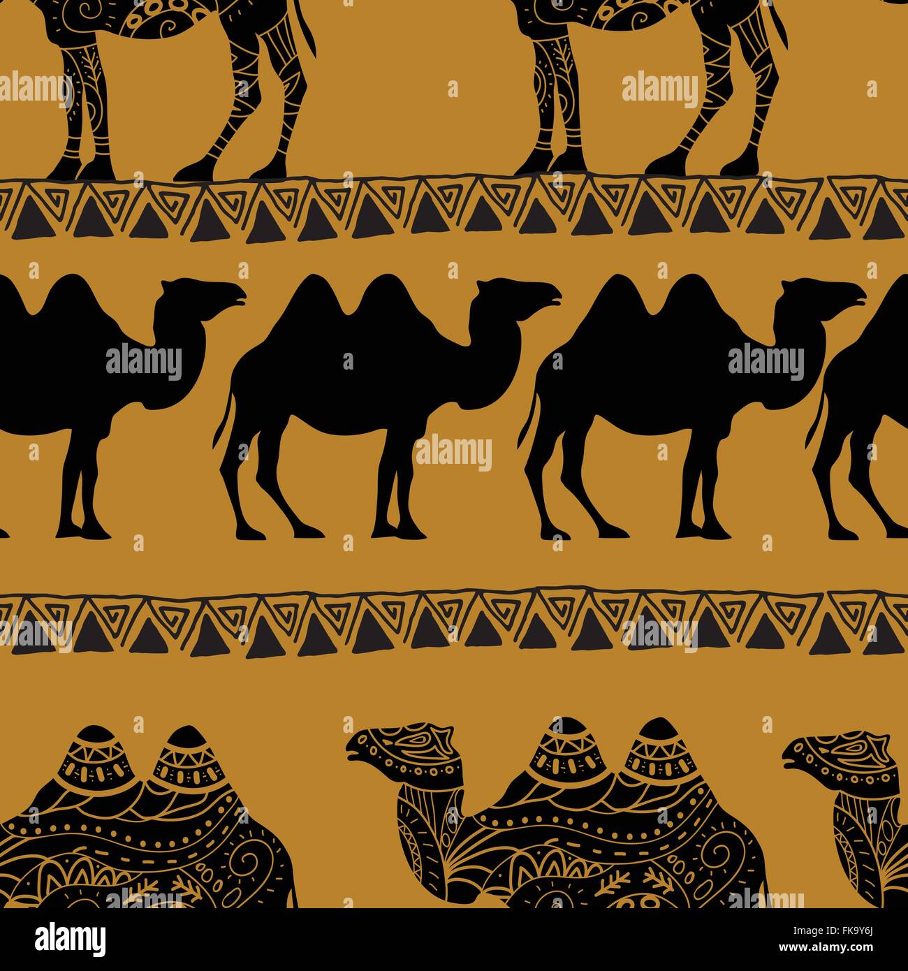 Seamless pattern with camel silhouette Stock Vector Image & Art - Alamy