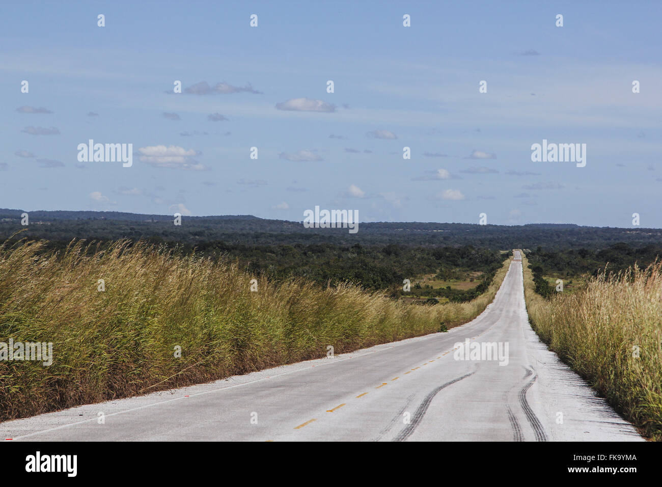 Highway TO-181 with brake tire brands Stock Photo - Alamy