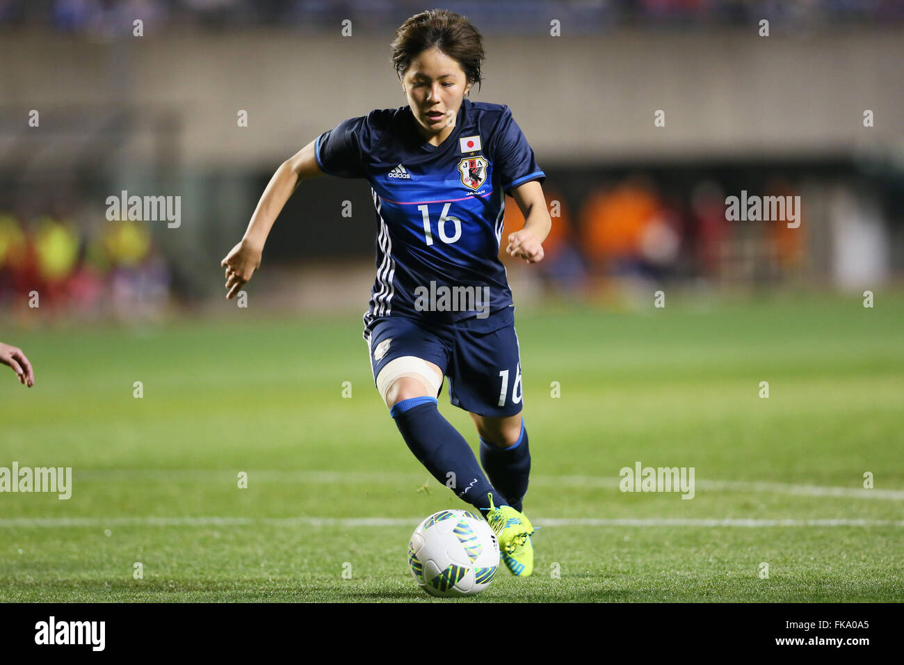Kincho Stadium, Osaka, Japan. 7th Mar, 2016. Mana Iwabuchi (JPN), MARCH 7, 2016 - Football ...