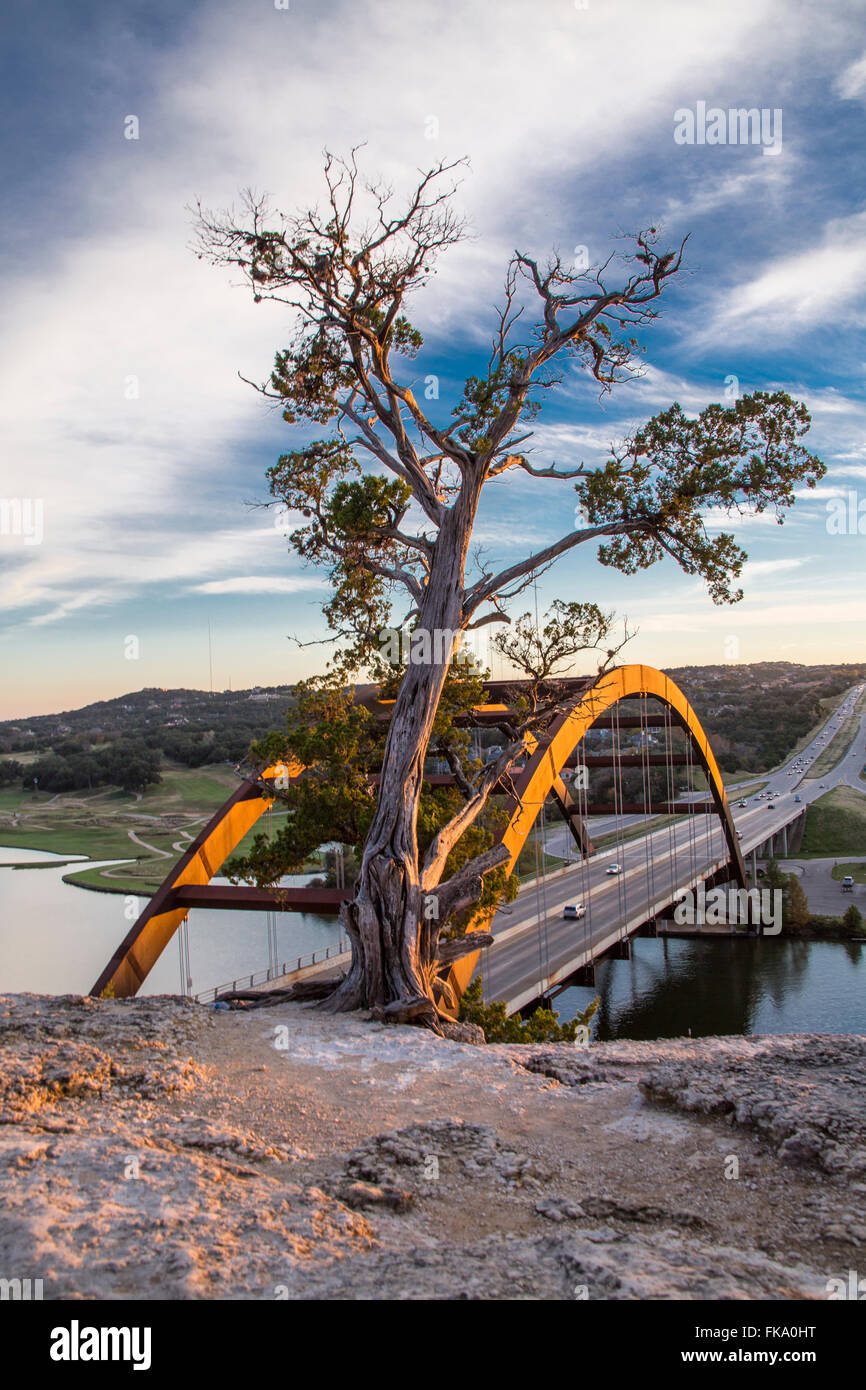 The Pennybacker Bridge over Lake Austin, Texas Stock Photo - Alamy