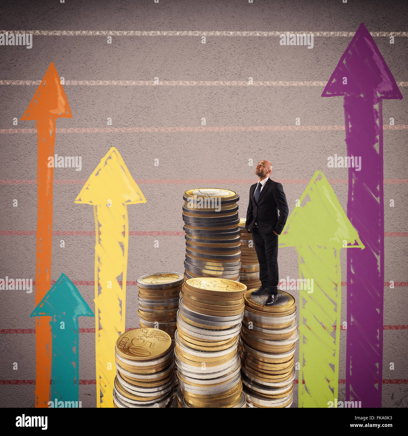 Gain on the rise Stock Photo - Alamy