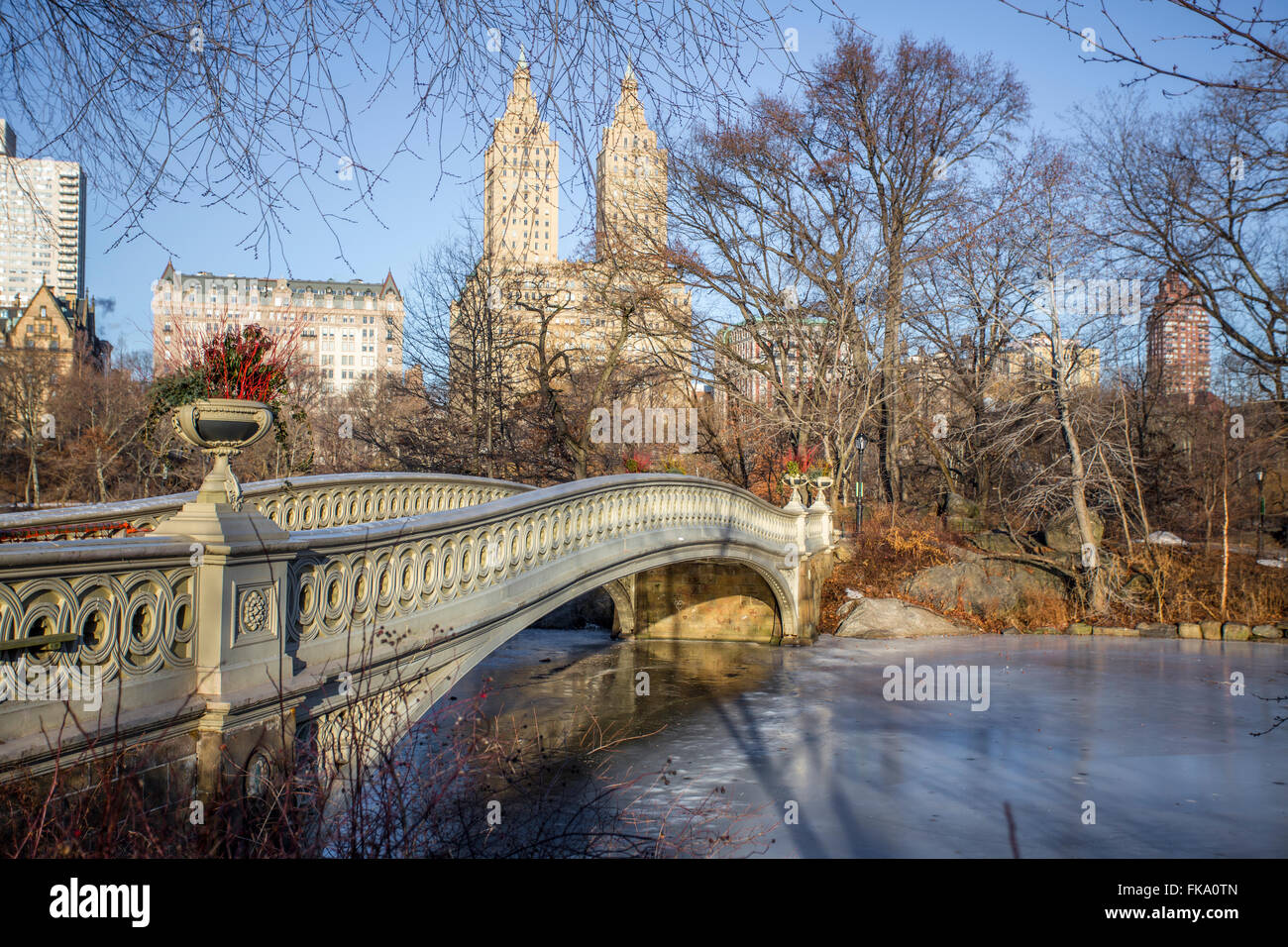 The Bow Bridge in New York City Stock Photo - Alamy