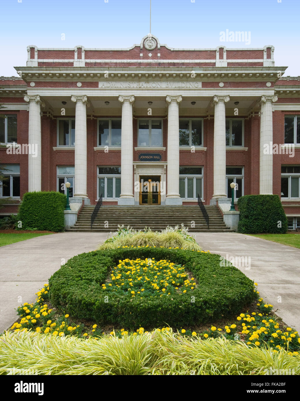 Johnson Hall on the University of Oregon campus, Eugene Oregon Stock ...