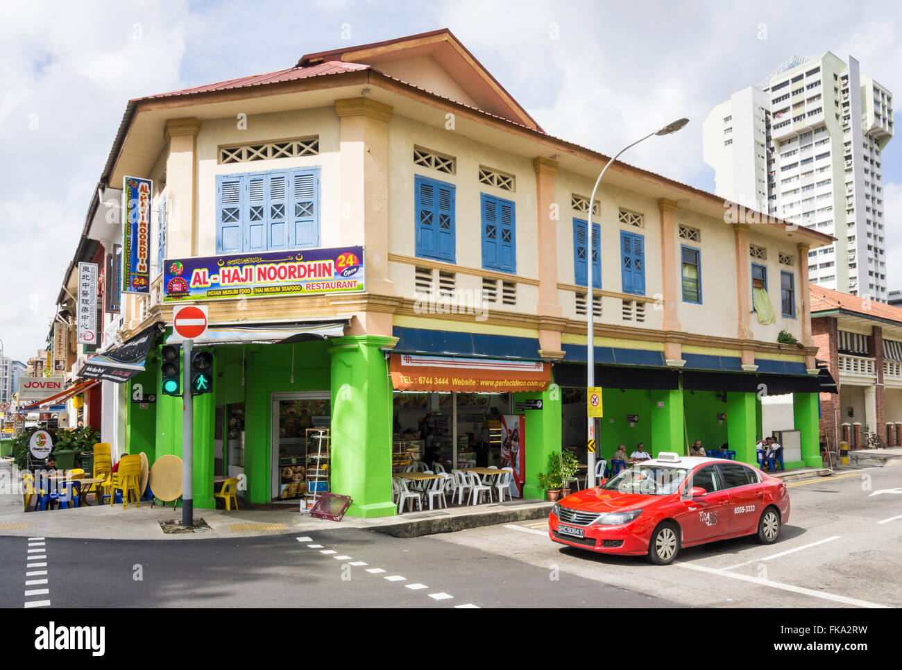 Indian Muslim restaurant along Jalan Besar in Little India, Singapore ...