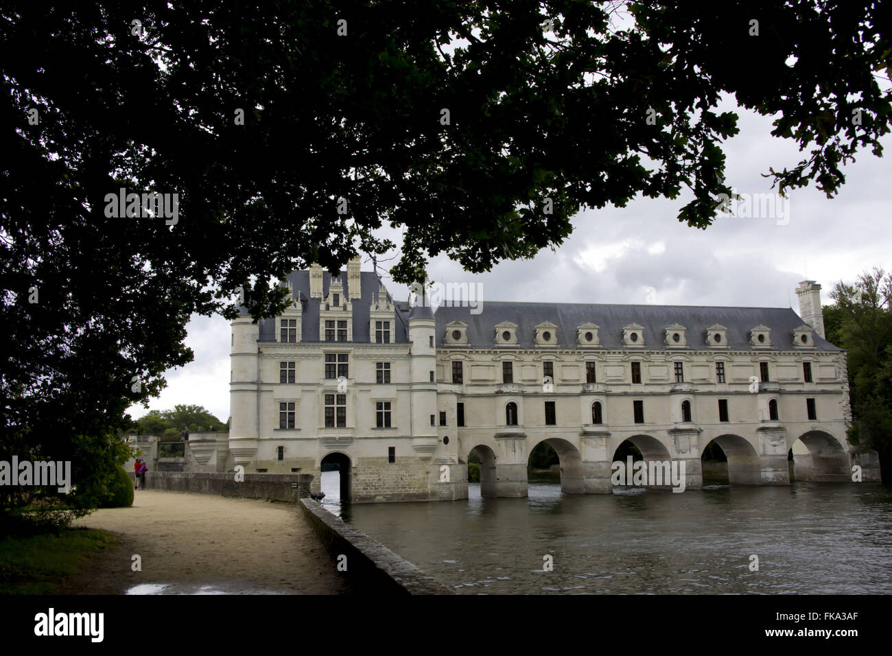 Chateau de Chenonceau on the River Cher - also known as Castle of Seven ...